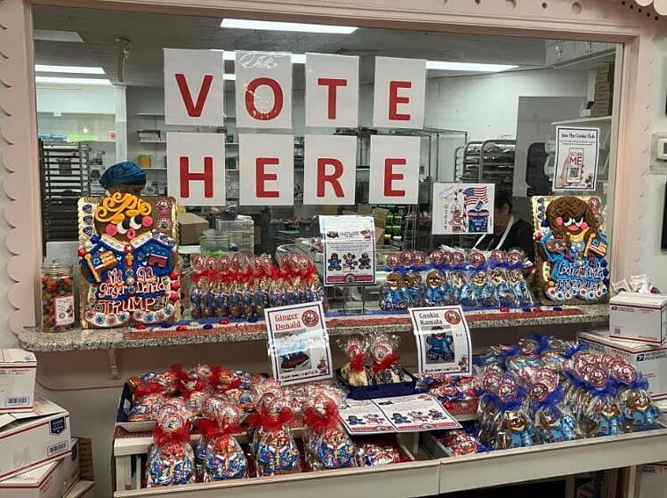 Trump Gingerbread Man Leading Big In Quincy Bakery’s Peppermint Poll